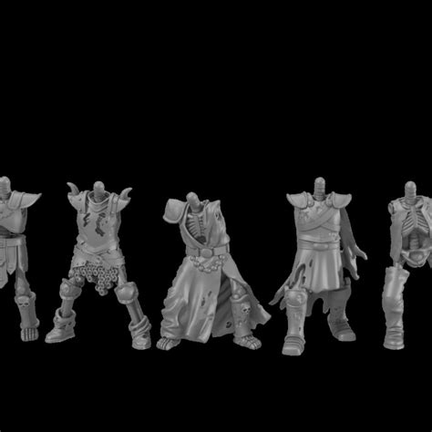 3d Printable Skeleton Warriors Unit By Monstrous Encounters