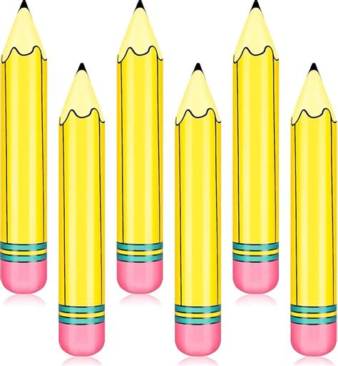 6pcs 27 Inch Large Inflatable Pencil Balloons Back To