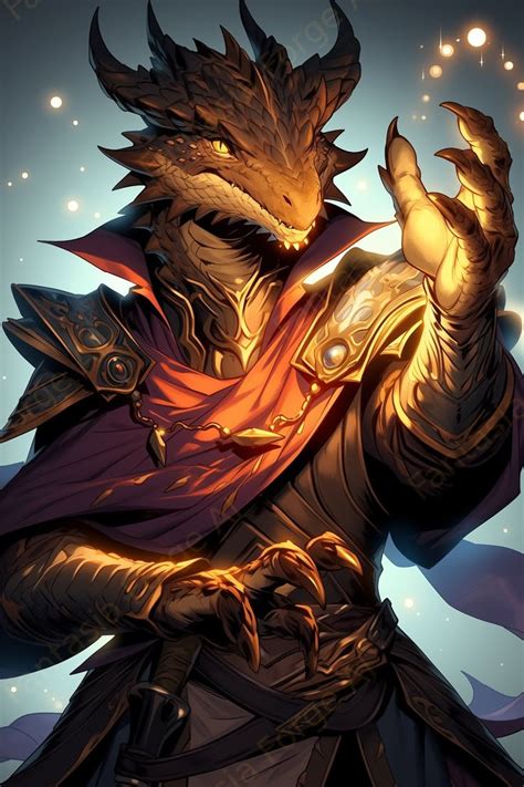 Male Bronze Dragonborn Sorcerer Dragonborn Sorceror Dragonborn