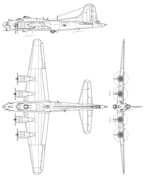 Boeing B 17 Flying Fortress Schematics Lasopashadow