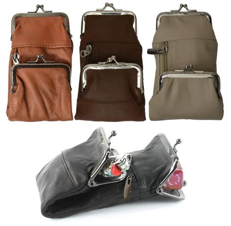 Genuine Leather Cigarette Pack Holder Pouch Smoke Carrying Case Coin