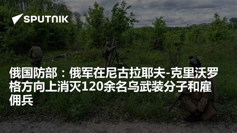 俄国防部：俄军在尼古拉耶夫 克里沃罗格方向上消灭120余名乌武装分子和雇佣兵 2022年10月19日 俄罗斯卫星通讯社