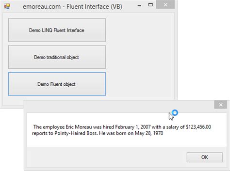 Creating A Fluent Interface For Your Net Class Experts Exchange