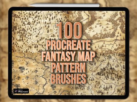Old Map Procreate Brushes Old Map Texture Procreate Brushes Procreate