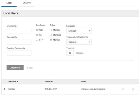 PowerVault ME No Base Unit Preference Option Available While Creating A User Through
