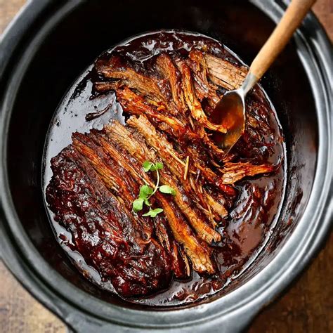 Slow Cooker Bbq Beef Brisket Kenzie Recipes