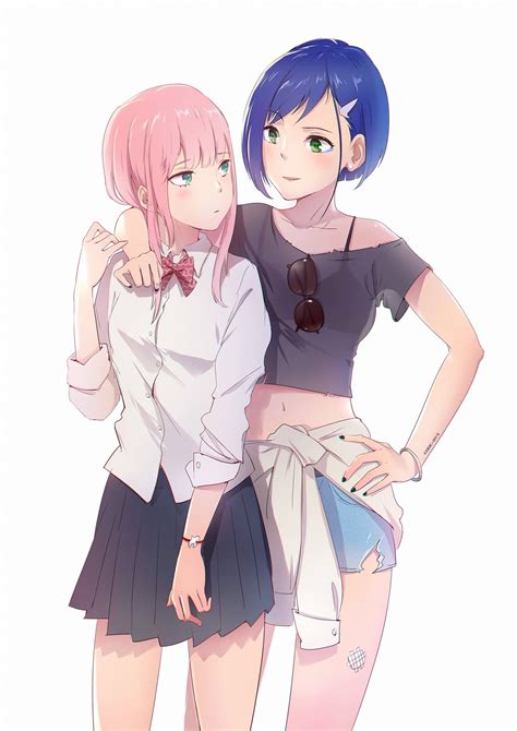 Casual Zero Two And Ichigo R Darlinginthefranxx