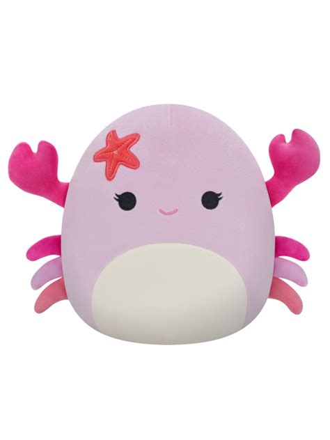 Squishmallows Cailey De Roze Krab Met Zeester Speld 20 Cm Dedoles