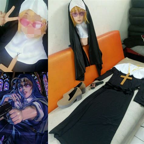 Jual Fullset Cosplay Nun Eda Black Lagoon Biarawati Shopee Indonesia