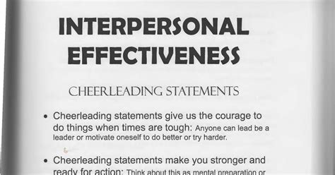 Interpersonal Effectiveness Interpersonal Effectiveness Dialectical Behavior Therapy