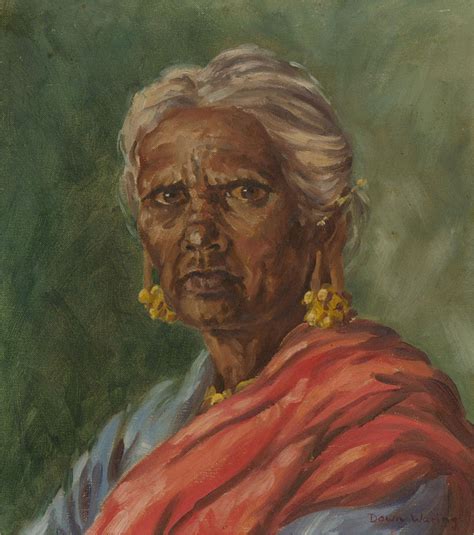 Dawn Waring 20th Century Oil An Intense Stare Von Dawn Waring Signed By Author S Kunst
