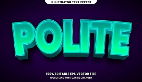Efecto De Estilo De Texto Editable 3d Educado Vector Premium