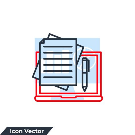 Copyrighting Icon Logo Vector Illustration Typing Machine Symbol