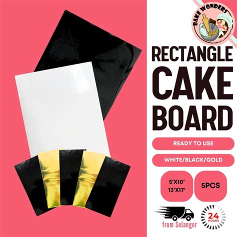 5pcs Rectangle Cake Board Cake Board Rectangle White Cake Board