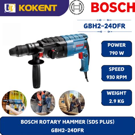 Bosch Heavy Duty Rotary Hammer Gbh2 24dre 790w930rpm29kg