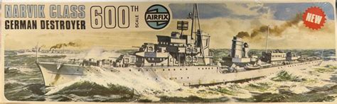 Narvik Class German Destroyer 1600 1975 Issue J Barhobbies