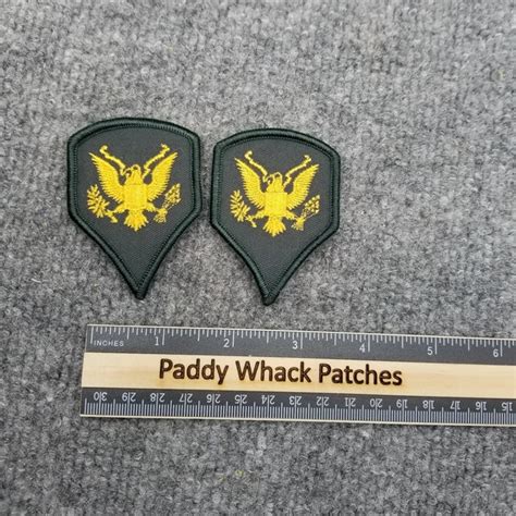 Us Army Specialist 3rd Class Enlisted Rank Insignia Patch E 4 E4 Pair £