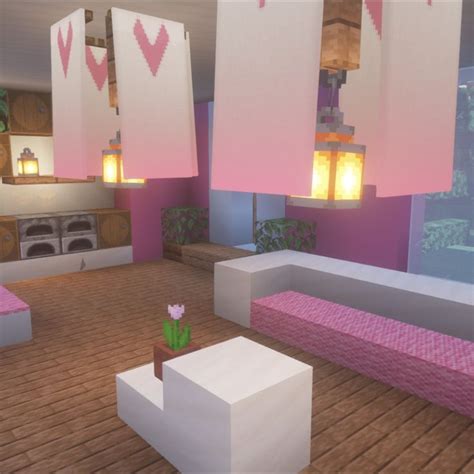 Modern Pink House Minecraft Minecraft Houses Cute Minecraft Houses