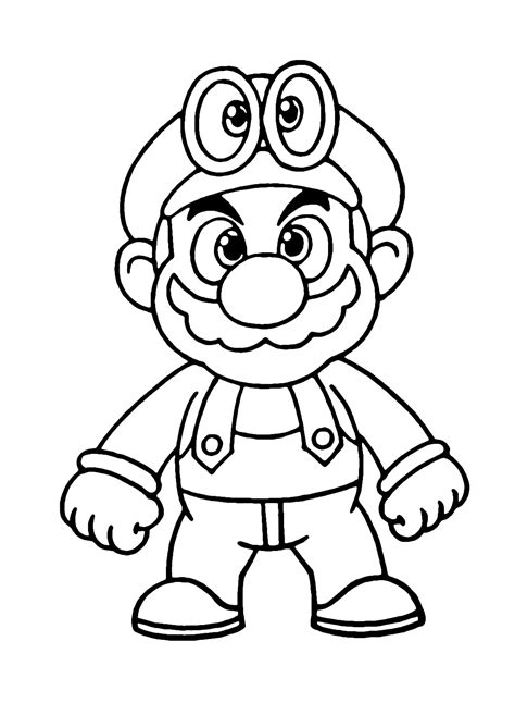 Mario Odyssey Coloring Pages Free