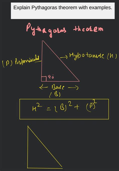 Explain Pythagoras Theorem With Examples Filo Explain Pythagoras Theorem With Examples Filo