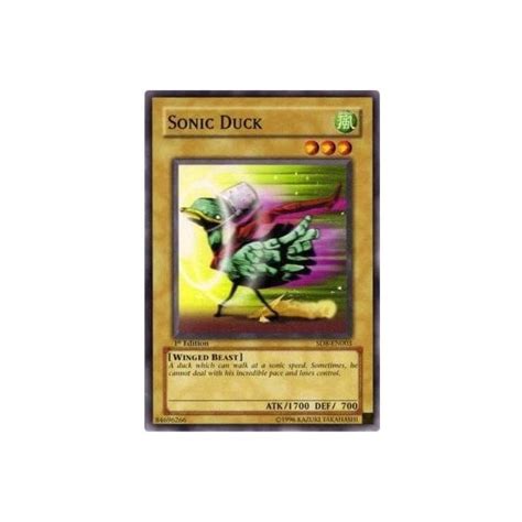 Yu Gi Oh Card Dr1 En112 Sonic Duck Chaos Cards