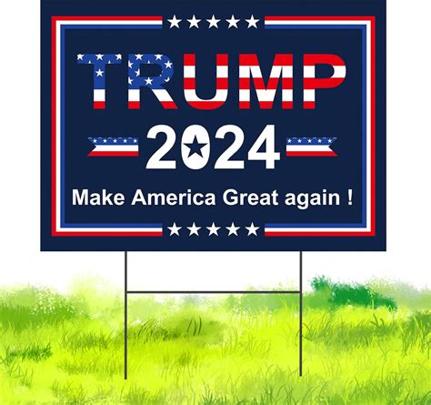 Emopeak 2024 Trump Yard Signs 18 X 12 Trump 2024 Yard