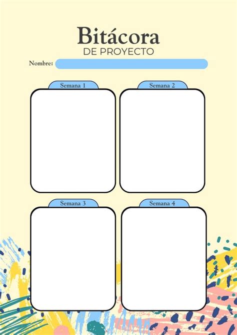 Plantillas De Bitacora Gratis Y Personalizables Canva
