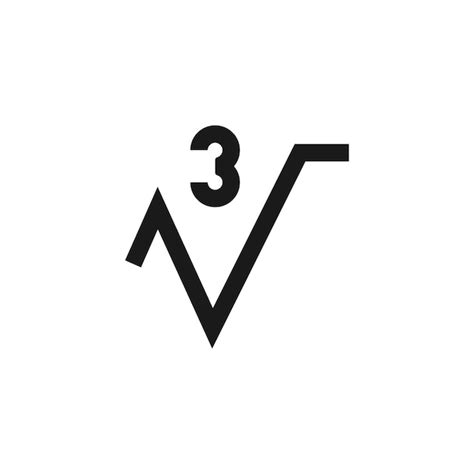 Premium Vector Cube Root Icon Math Symbol Modern Simple Vector Icon