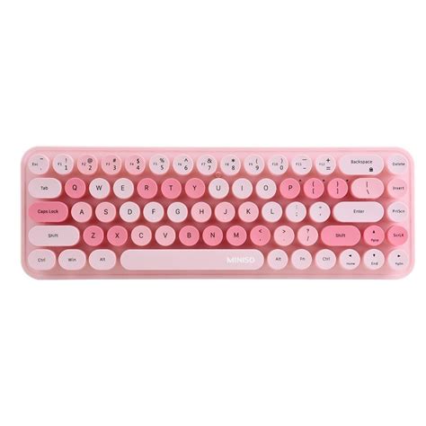 Miniso Fashion Wireless Keyboard Model Sk 676ag Pink Shopee Philippines