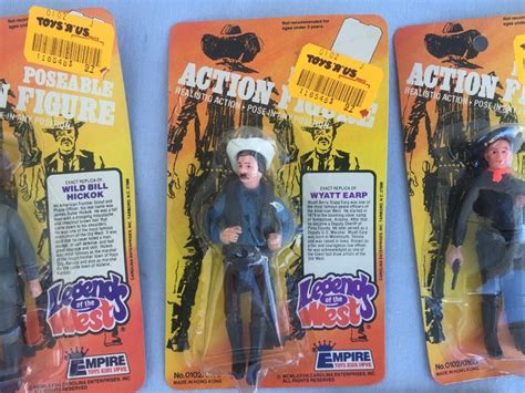 Legends Of The West Action Figures New On Card Empire Toys 1978