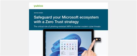 Safeguard Your Microsoft Ecosystem With A Zero Trust Strategy Yubico