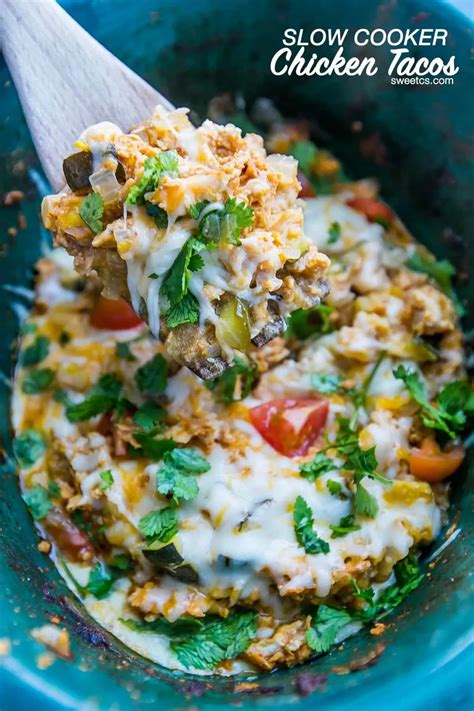 Slow Cooker Chicken Taco Bowls Delicious And Healthy Recip