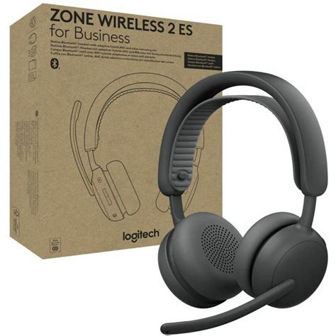 Logitech Zone Wireless 2 Es For Business Noise Canceling Wireless Headset With Adaptive Hybrid