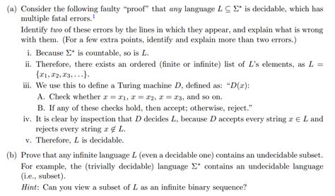 Solved A Consider The Following Faulty Proof That Any