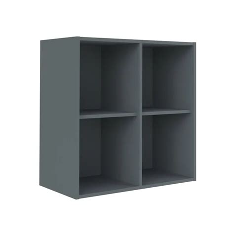 Casier De Rangement 4 Cases Timeus Gris Leroy Merlin