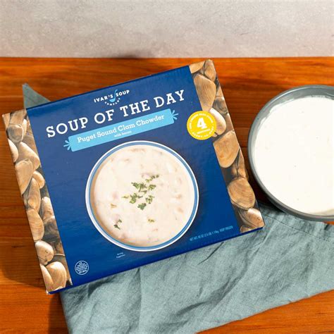 Ivars Puget Sound Clam Chowder 40 Oz Smith Brothers Farms