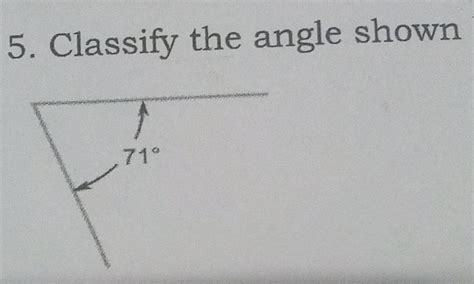 Classify The Angle Shown Studyx
