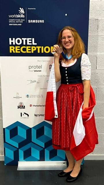 Worldskills 2022 Top Platz Für Hotel Rezeptionistin Carina Warisch