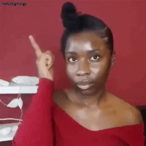 Black Girl Reaction  By Natural Girl Wigs Find And Share On Giphy