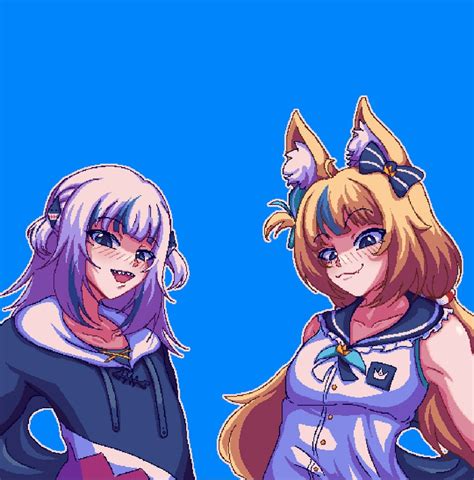 Gawr Gura And Sameko Saba Hololive And 2 More Drawn By Zolotokos