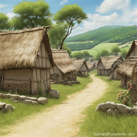 Village Background Stable Diffusion Online