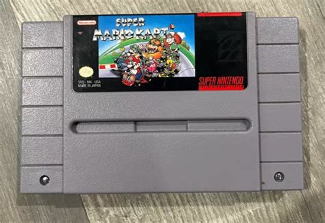 Super Mario Kart Snes Super Nintendo Authentic 6500 Picclick Ca