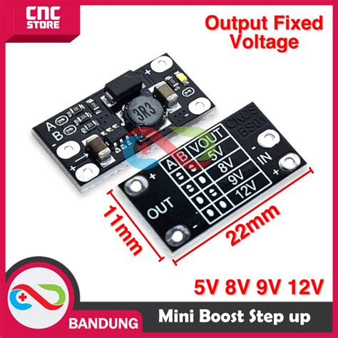 Jual Mini Boost Step Up 1 5a 5v 8v 9v 12v Shopee Indonesia