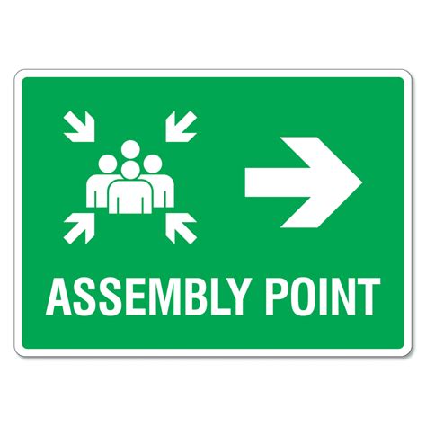 Assembly Point Signs The Signmaker Identify A Safe Gathering Point