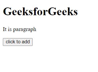 HTML Méthode DOM avant StackLima