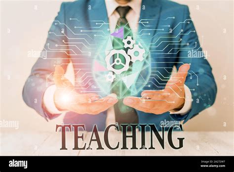 Writing Note Showing Teaching Business Concept For Act Of Giving Information Explaining One