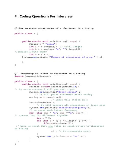 Coding Questions For Interview Pdf String Computer Science Computer Engineering