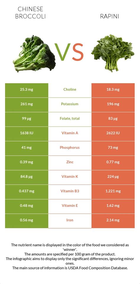 Chinese Broccoli Vs Rapini — In Depth Nutrition Comparison