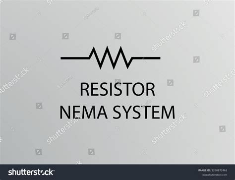 Resistor Nema System Symbol Vector Symbol Stock Vector Royalty Free