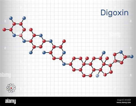 Digoxin Molecule It Is Cardiac Glycoside Cardiovascular Medication